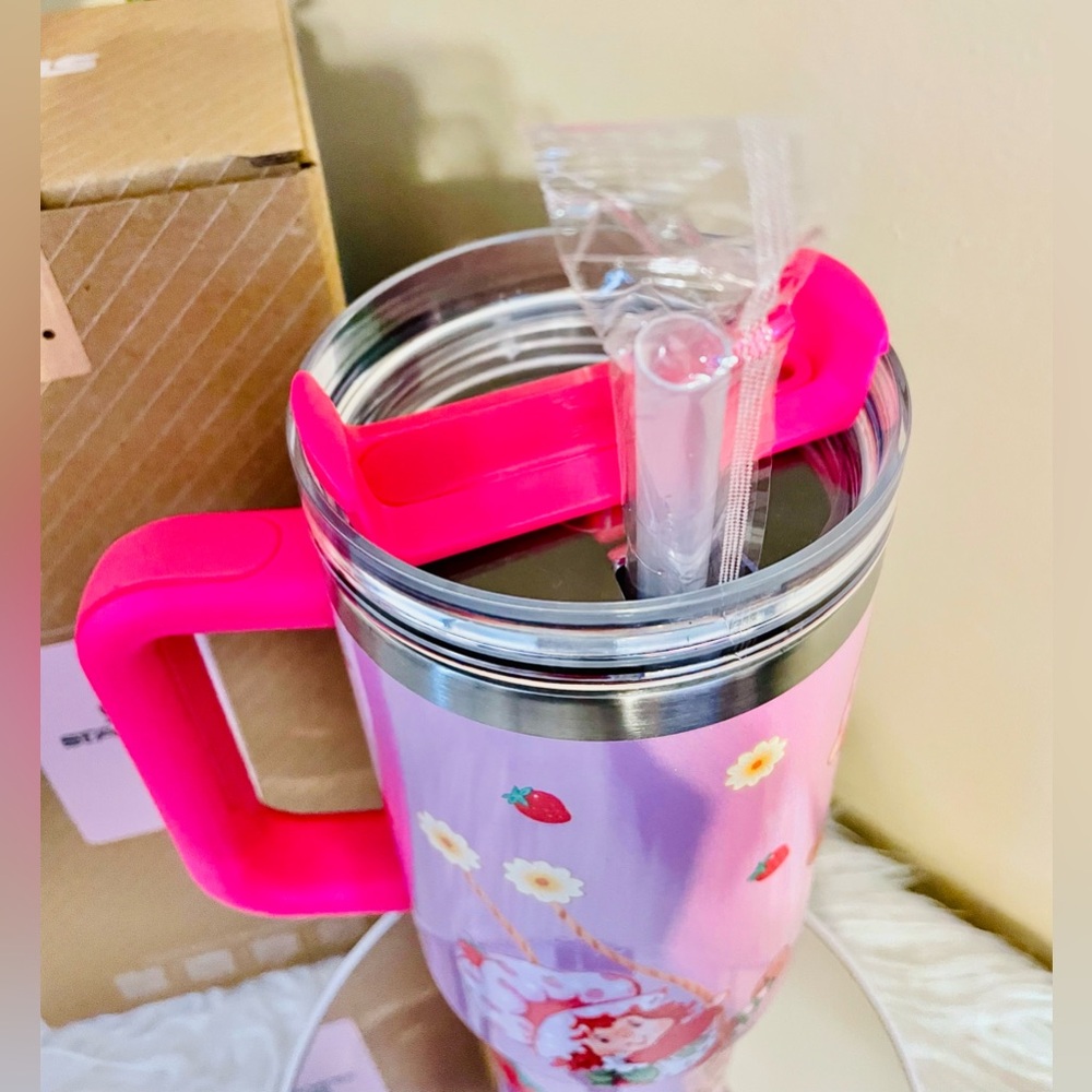 Stanley | Kitchen | Stanley Tumbler With Strawberry Shortcake Design ...